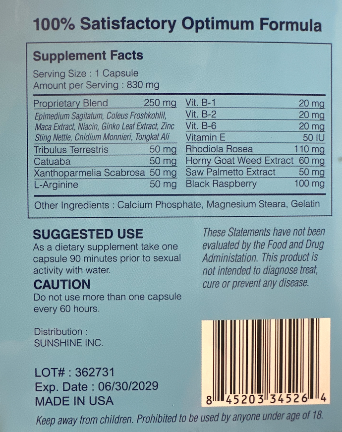 ADAM'S PILLS BLUE – ULTRA STRENGTH | 1 CAPSULE – Adams Pills