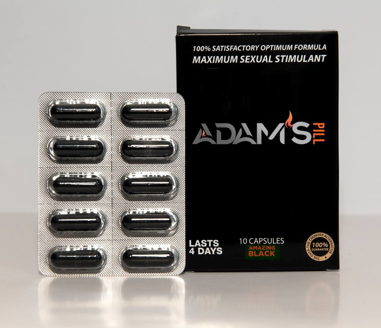 ADAM'S PILLS BLACK – EXTRA STRENGTH | 10 CAPSULES – Adams Pills